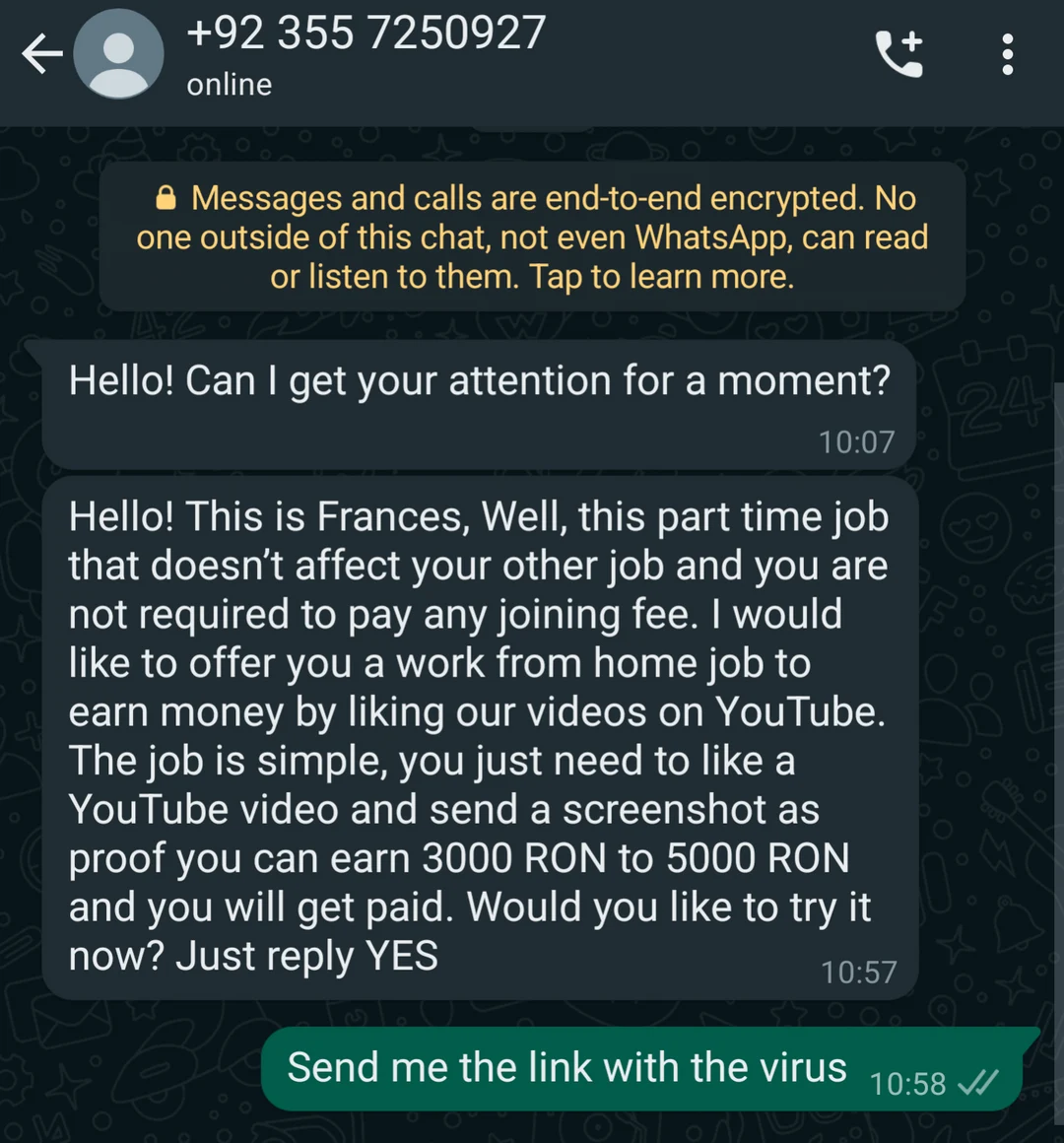 New type of whatsapp scam? | Scrolller