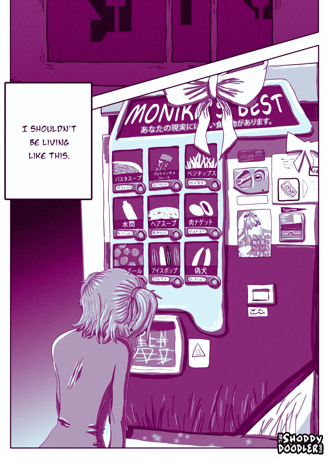 Natsuki looks for coins. (Manga Scan) | Scrolller