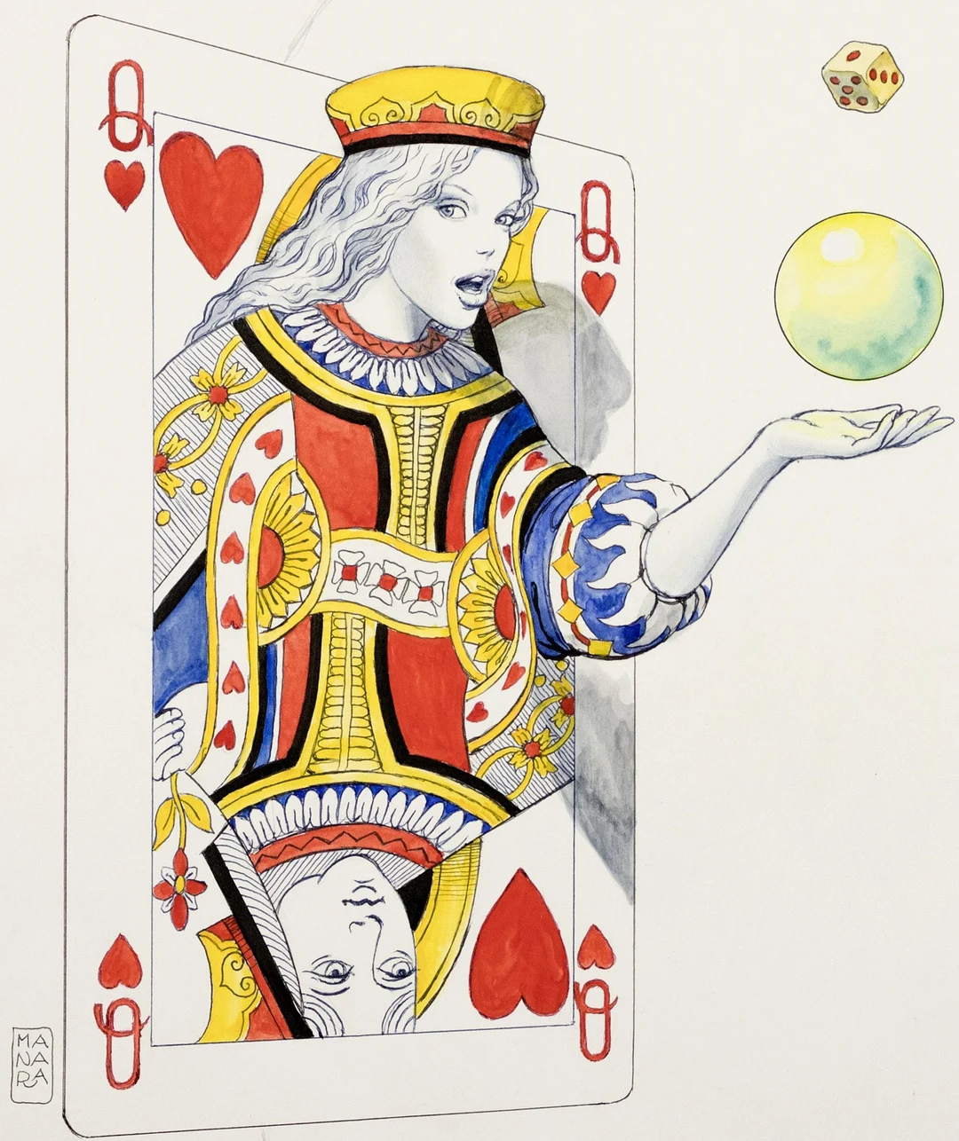 Regina Di Cuori (Queen Of Hearts) by Milo Manara | Scrolller