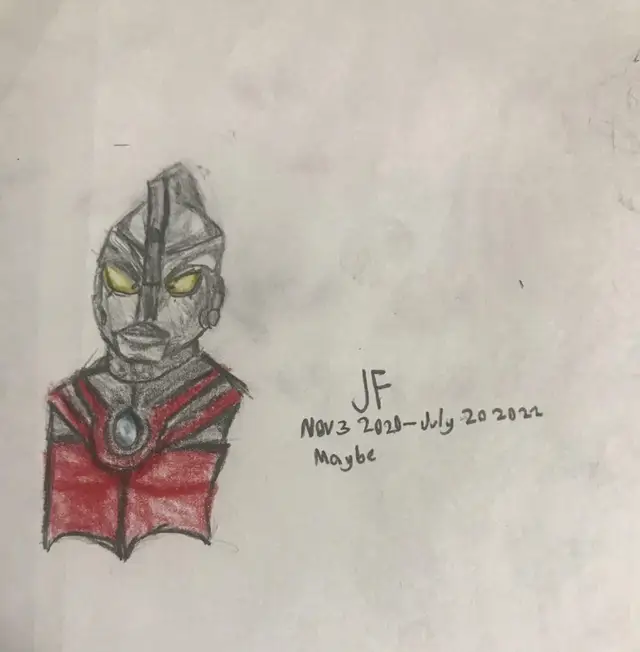 [oc] drawing of ultraman ace | Scrolller