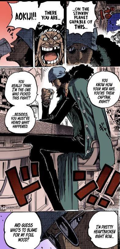 Isn't this panel is the clue of aokiji superior to blackbeard | Scrolller