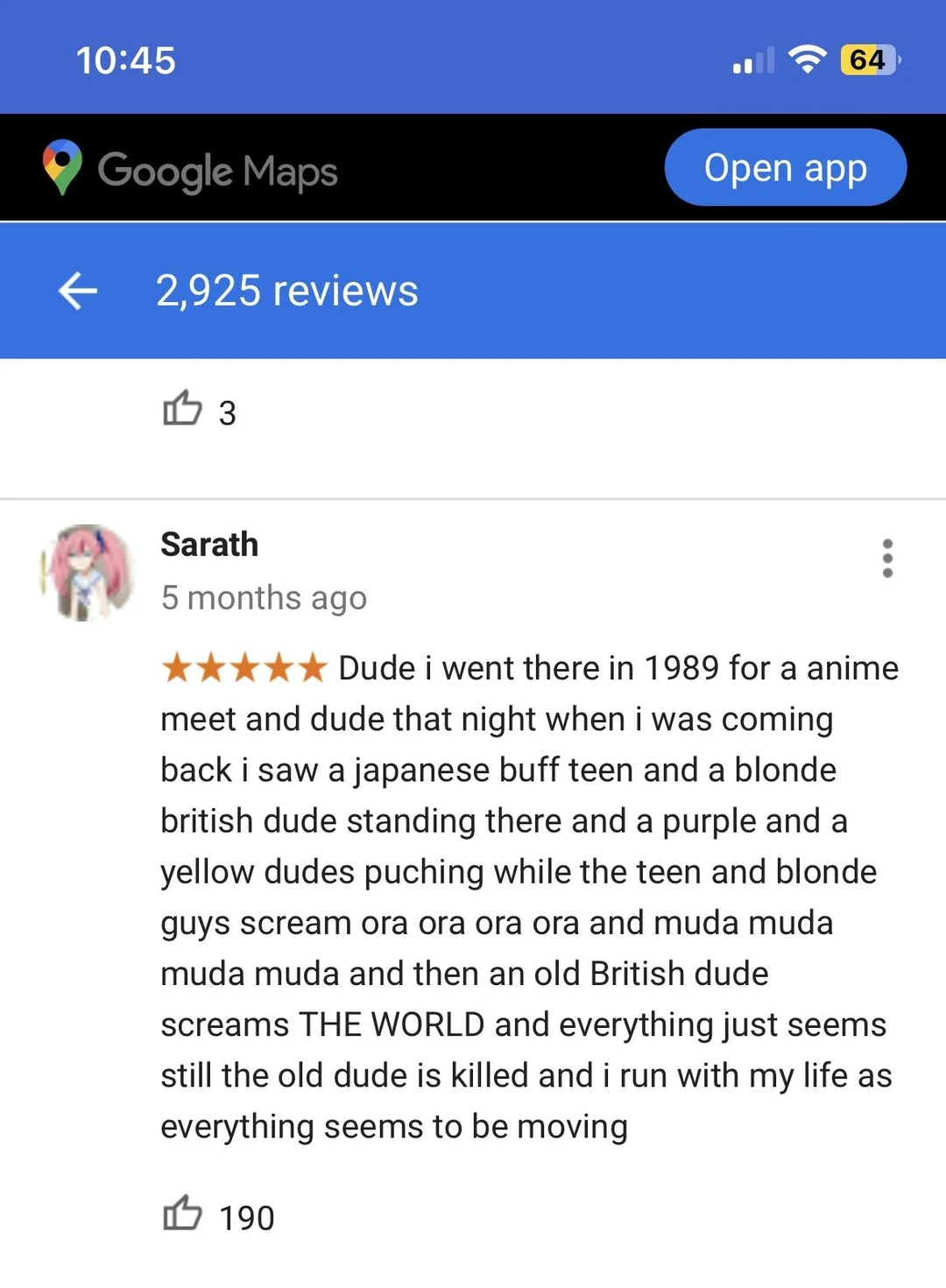 Interesting review on google maps | Scrolller