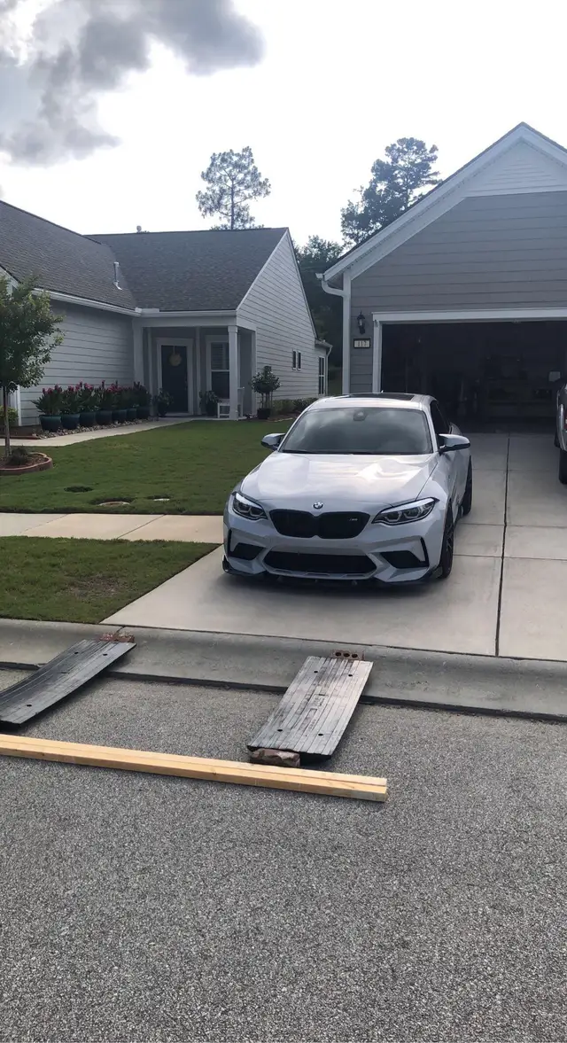 How do y’all fit your low car in the driveway? | Scrolller