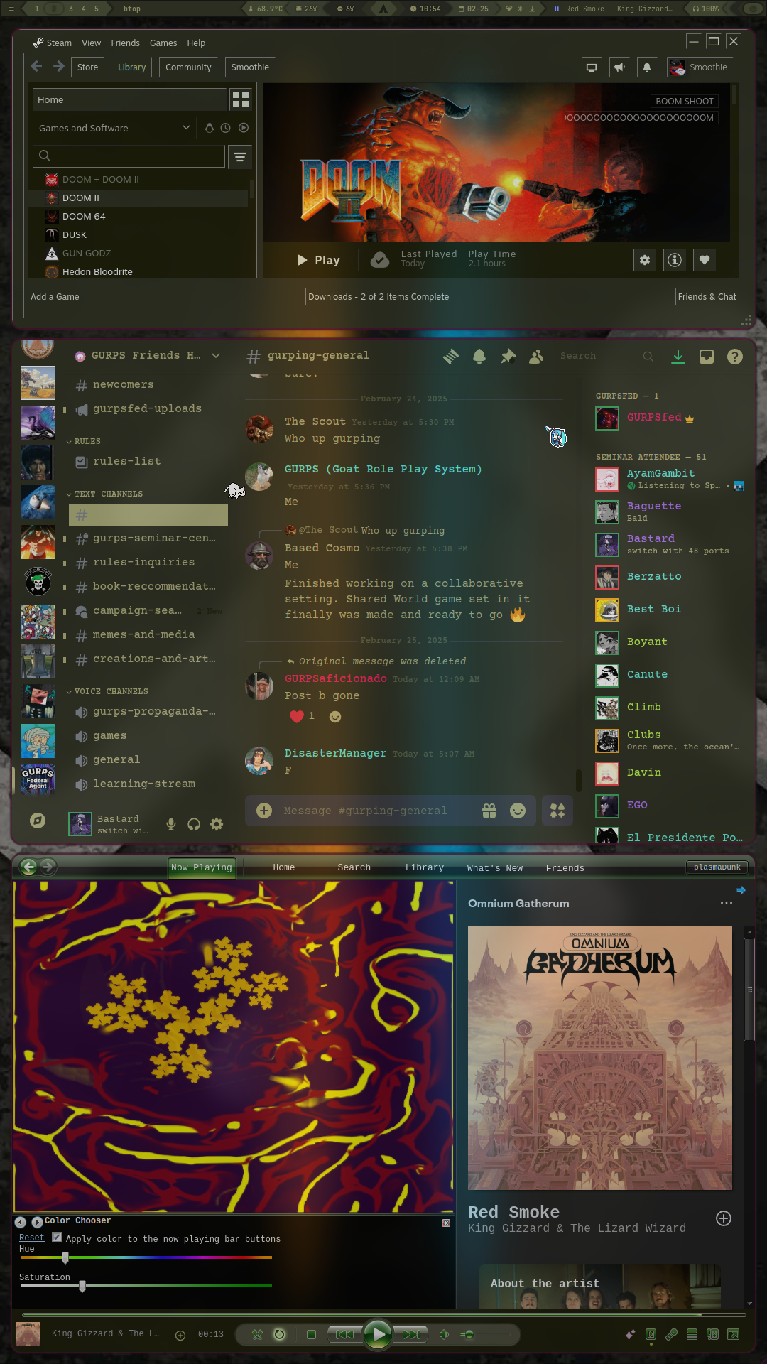 [Hyprland ] Dual Monitor Green | Scrolller