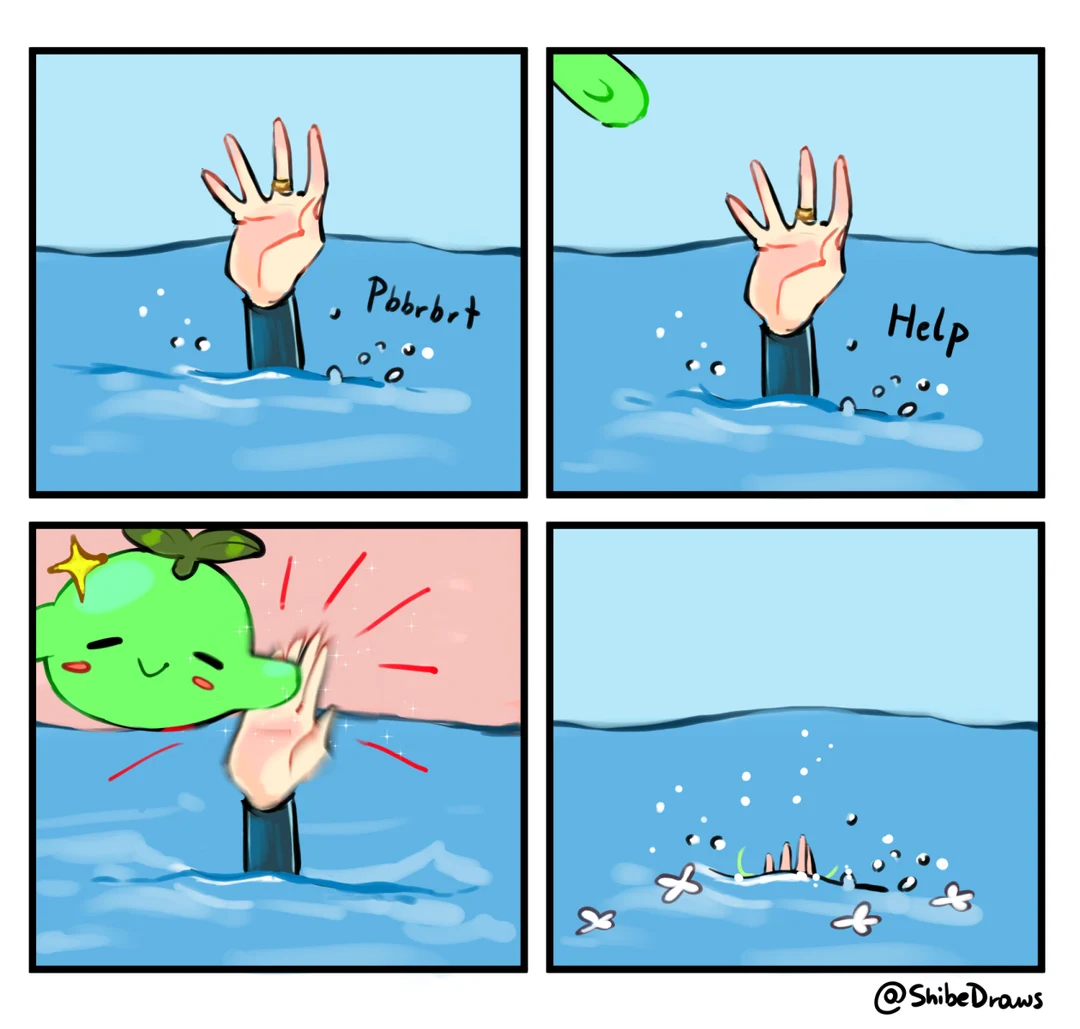 Drowning Fauna meme | Scrolller