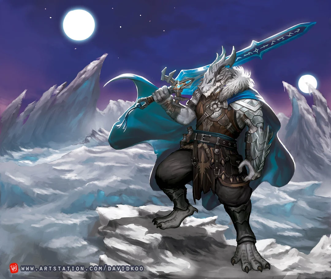 Damros the dragonborn warrior by David Koo | Scrolller