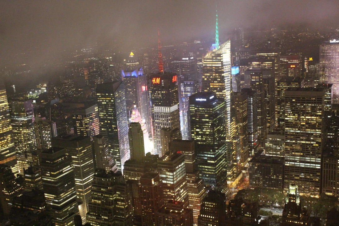 New York City at night, from the top of the Empire State Building | Scrolller
