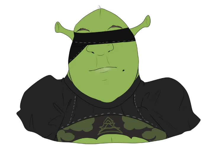 I drew Shrek as 2B 🧅 | Scrolller