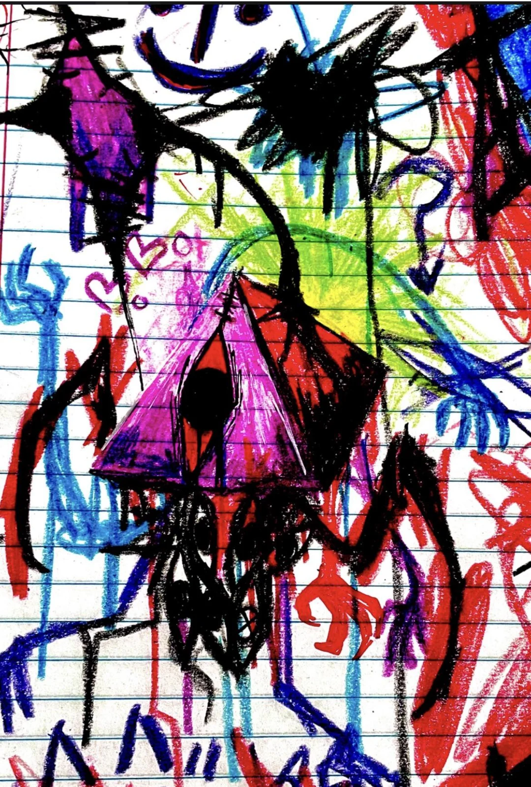 Self Image, Sunny S, Crayon/Marker/Paint, 2023 | Scrolller