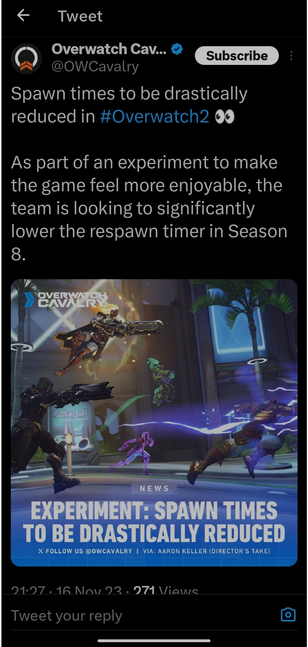 spawn times to be reduced in s8? | Scrolller