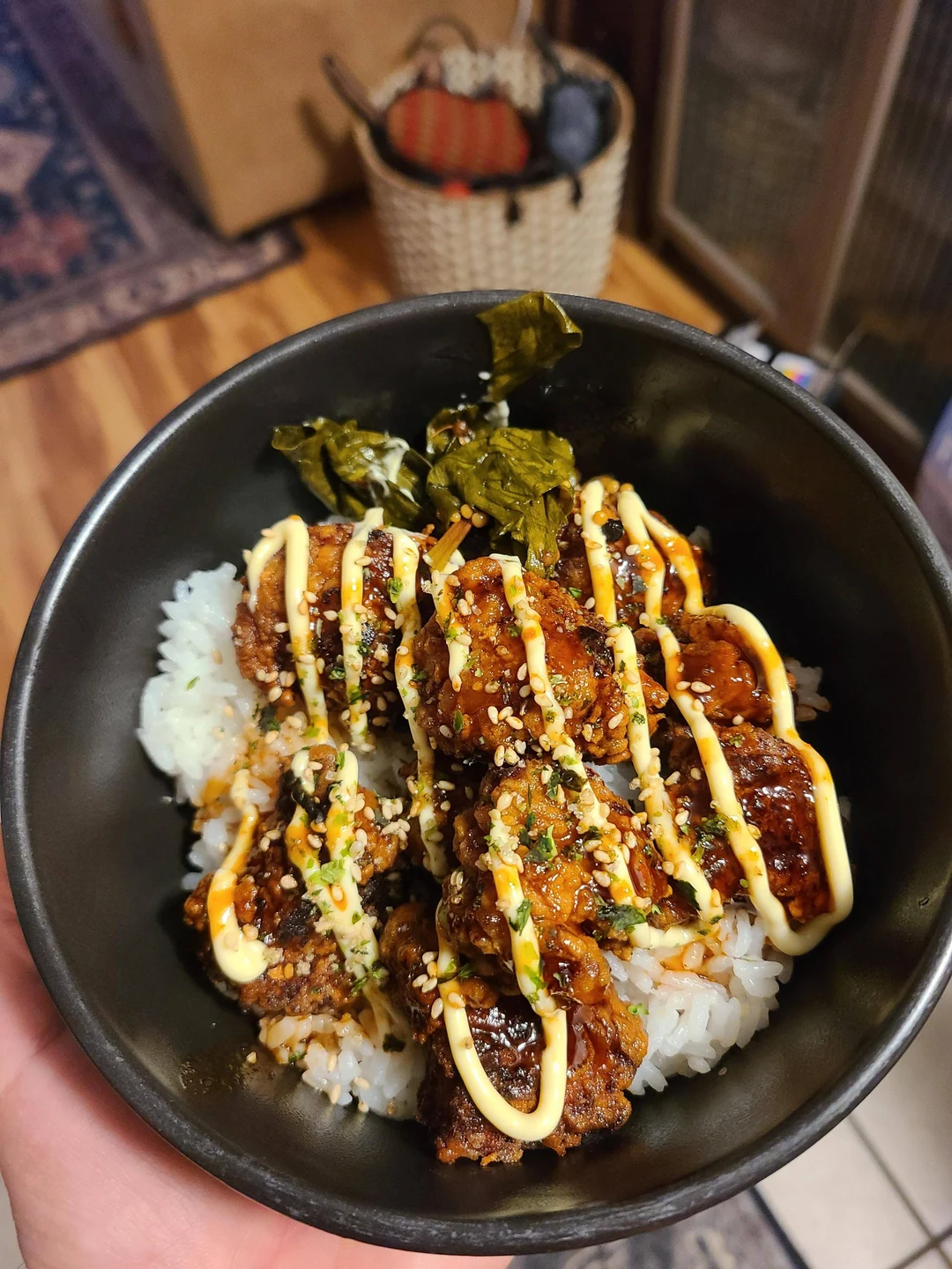 Wild turkey karaage don with pickled ramps | Scrolller