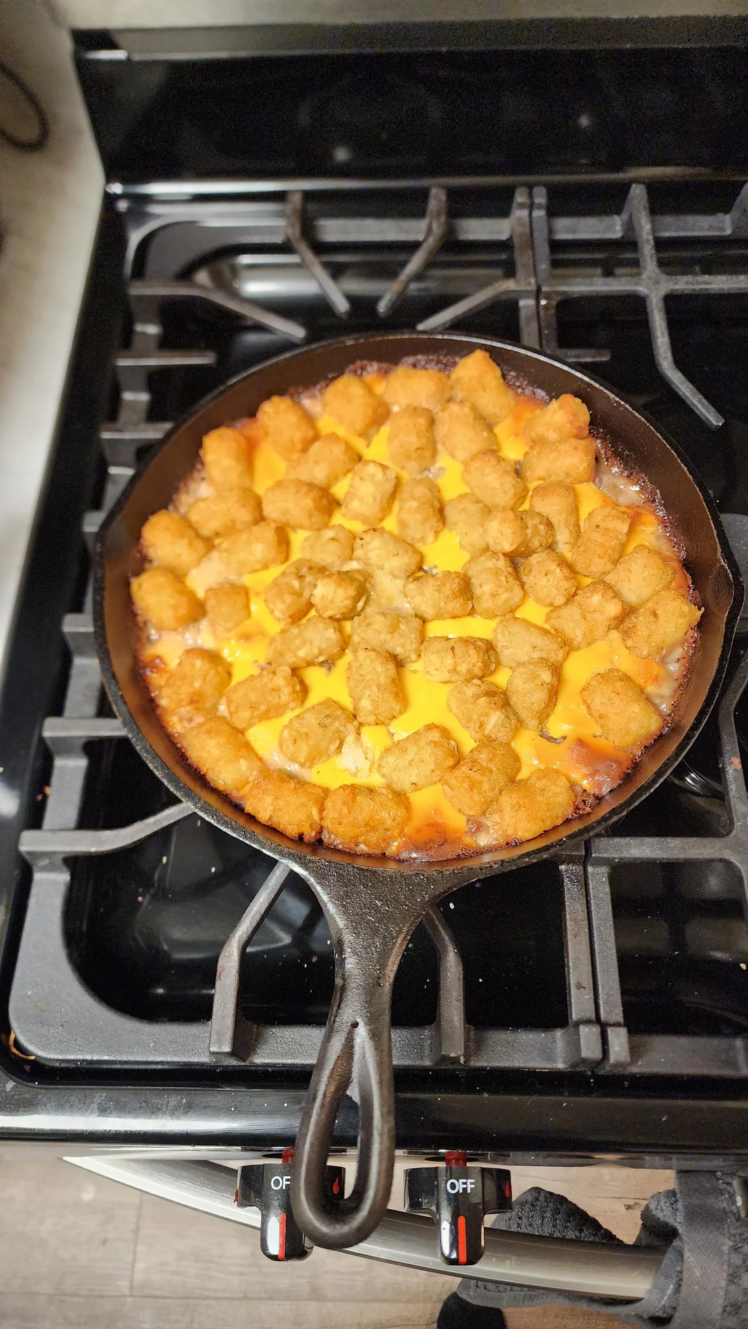 tater tot casserole in my 25 year old Lodge. | Scrolller