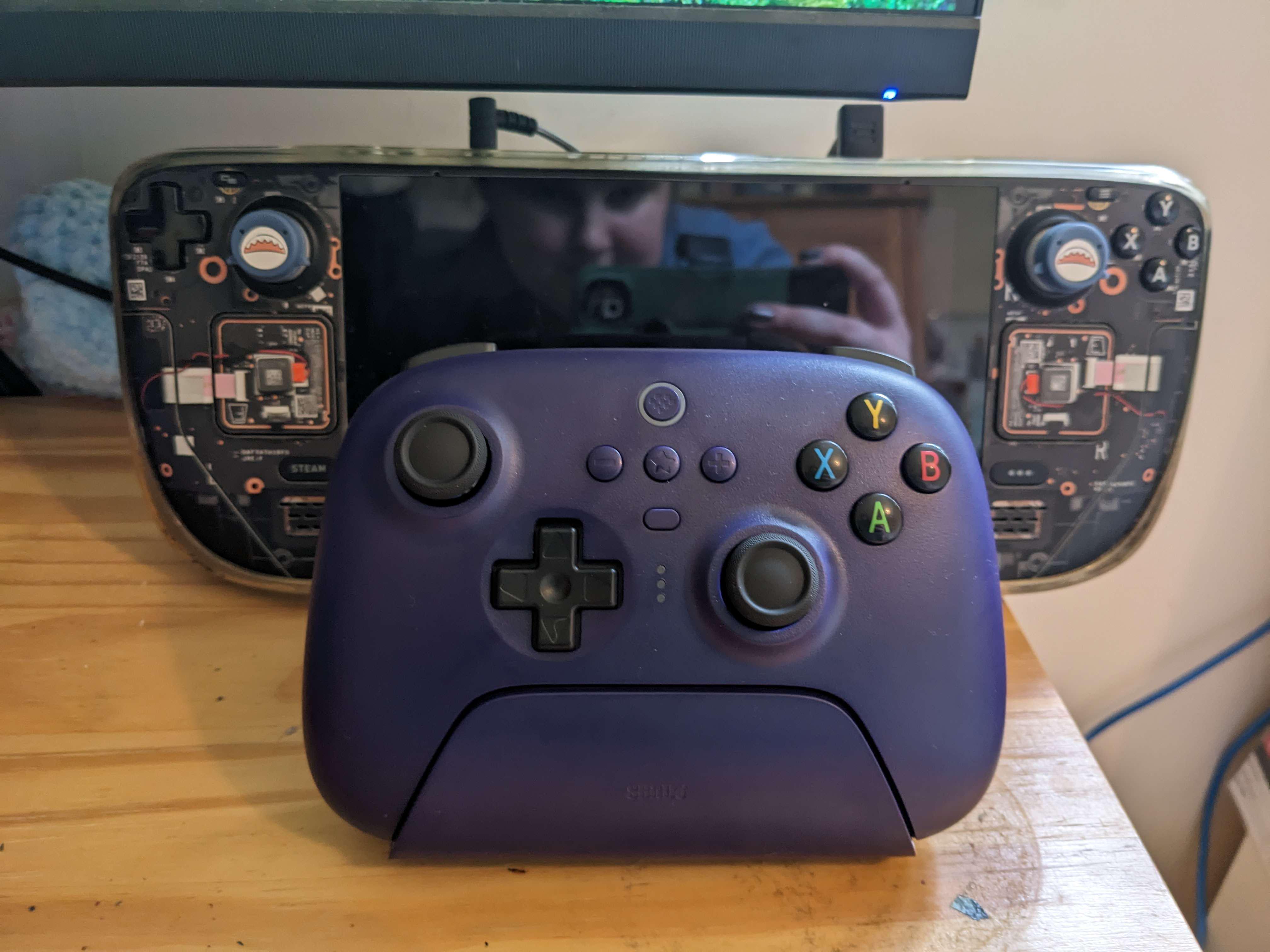 A new version of the 8bitdo ultimate controller came out and it works perfectly with my steam ...