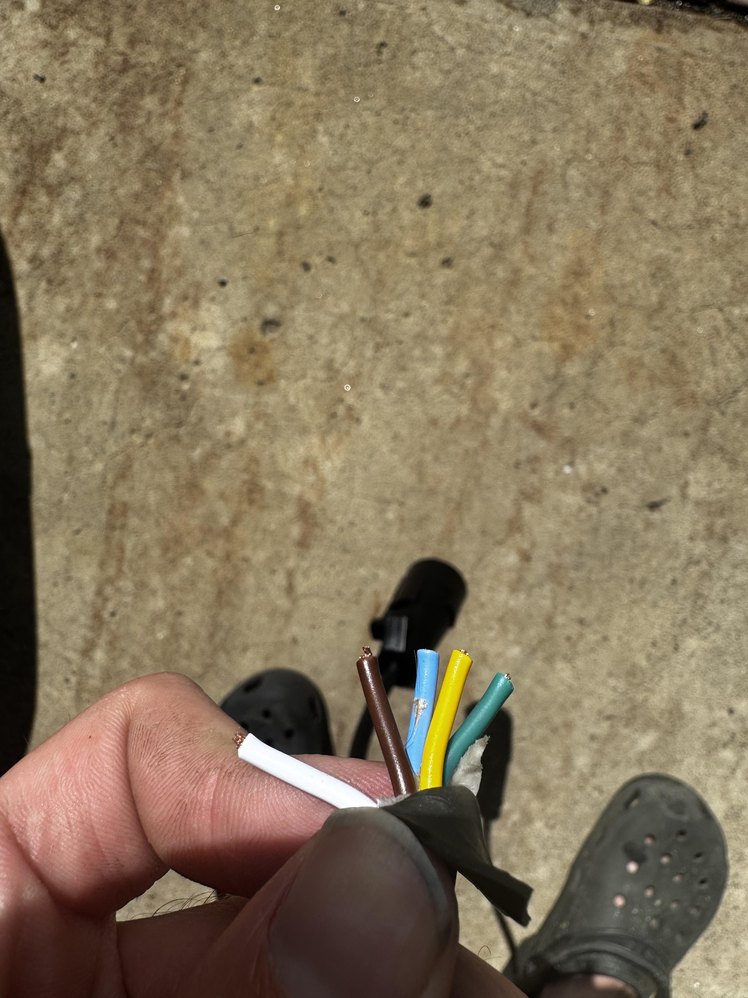 Can anyone tell me which wires to splice into eachother? | Scrolller