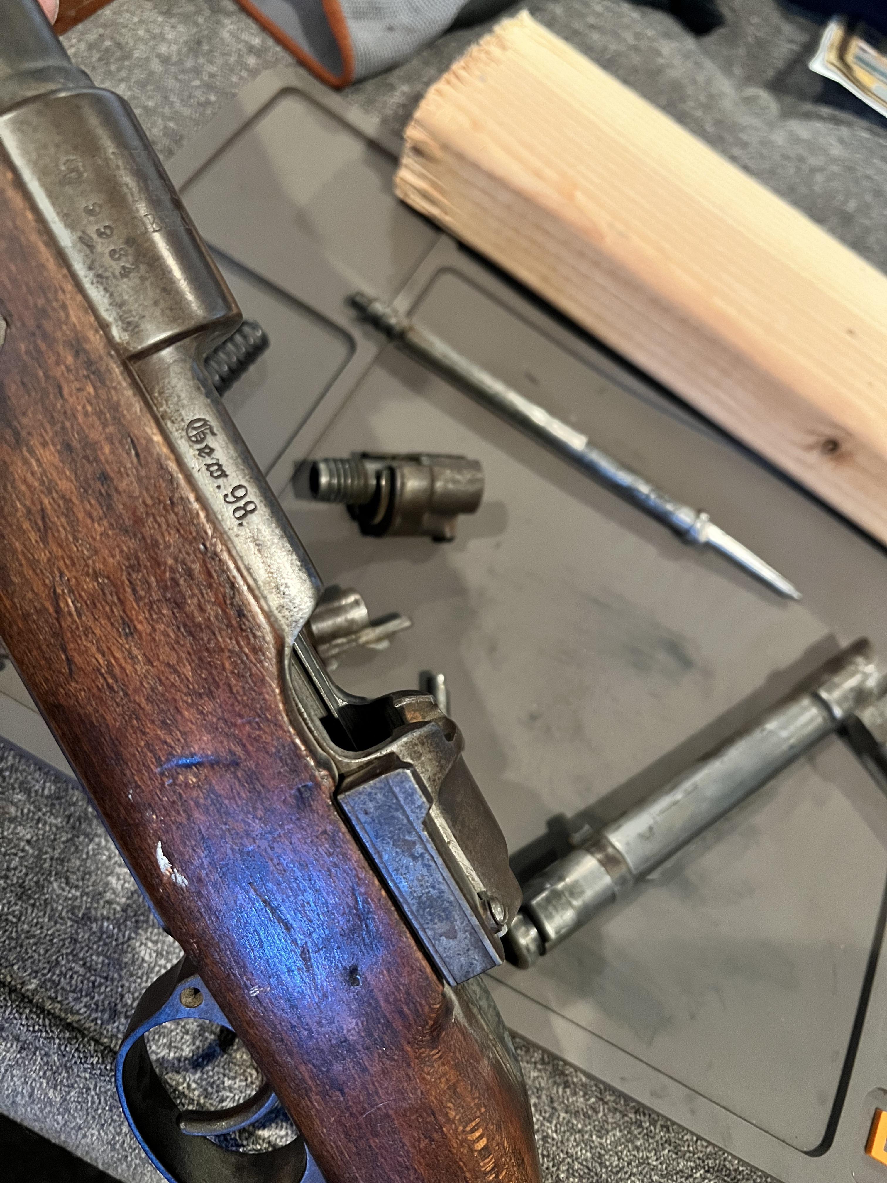 Mauser M98 inherited from my grandfather, who got it from his dad, who got it from a dead German ...