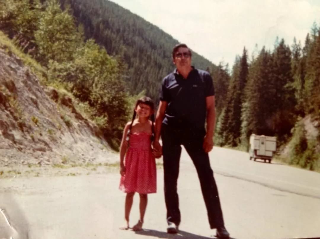 My Papa and me, near Banff 1984 | Scrolller