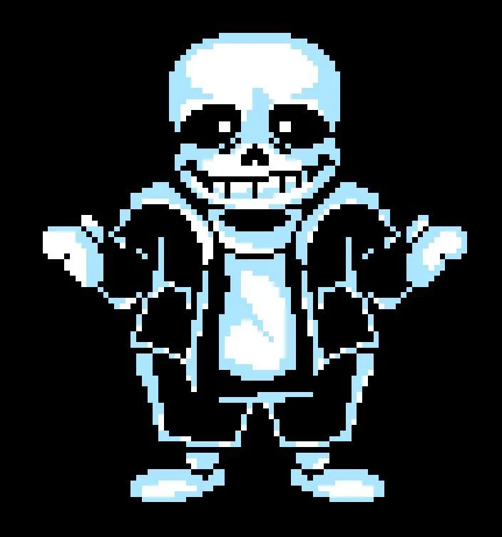 Sans, By me, Pixel art, 2022 | Scrolller