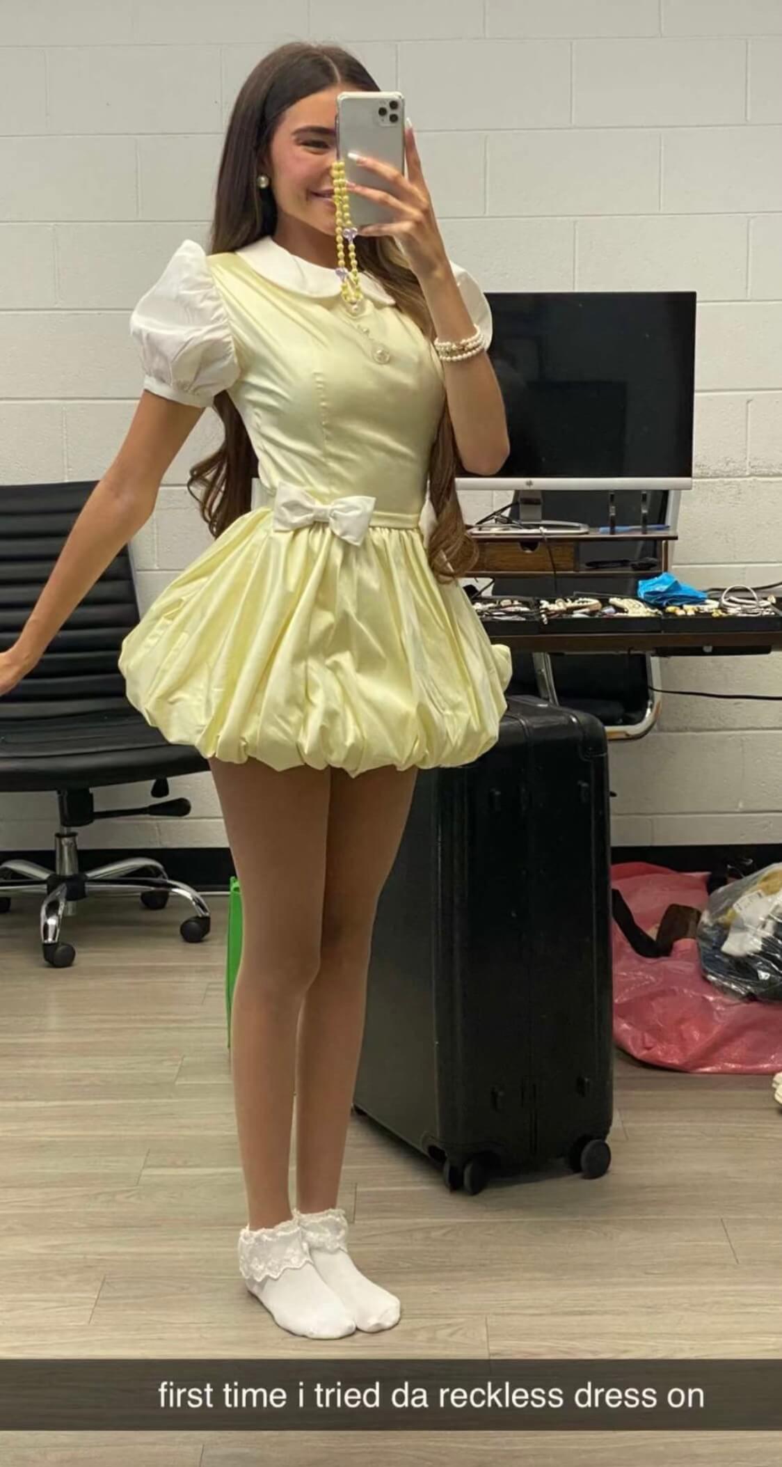 Story picture of the first time she wore “Reckless” costume | Scrolller