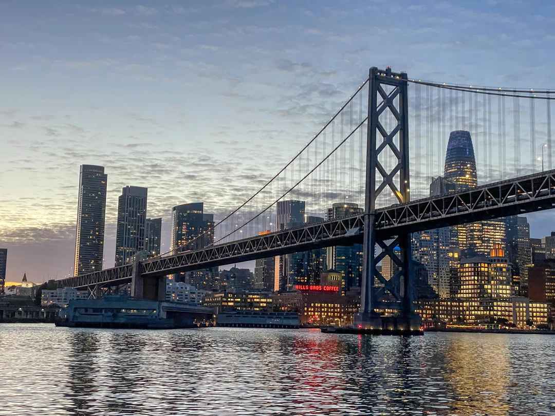 Clear San Francisco Bay Bridge at Dusk | Scrolller