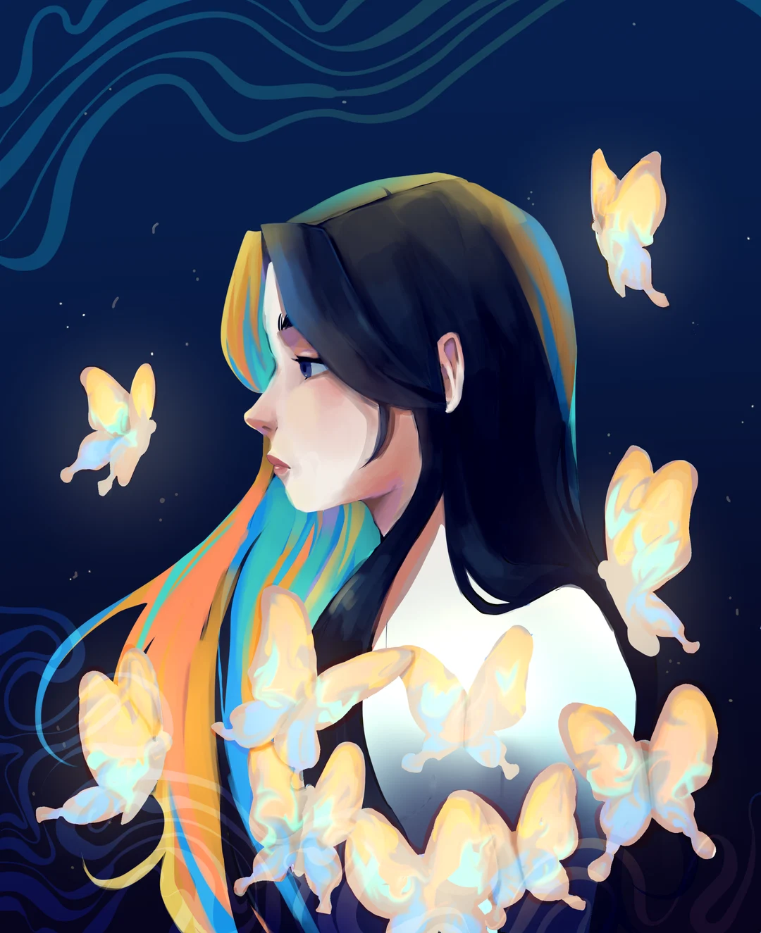 Butterflies, me, digital, 2022 | Scrolller
