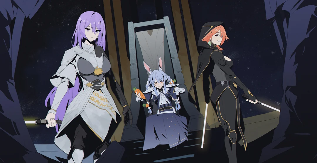 Emperor Pekorion with her apprentices, Arcann Moona and Thexan Kiara | Scrolller