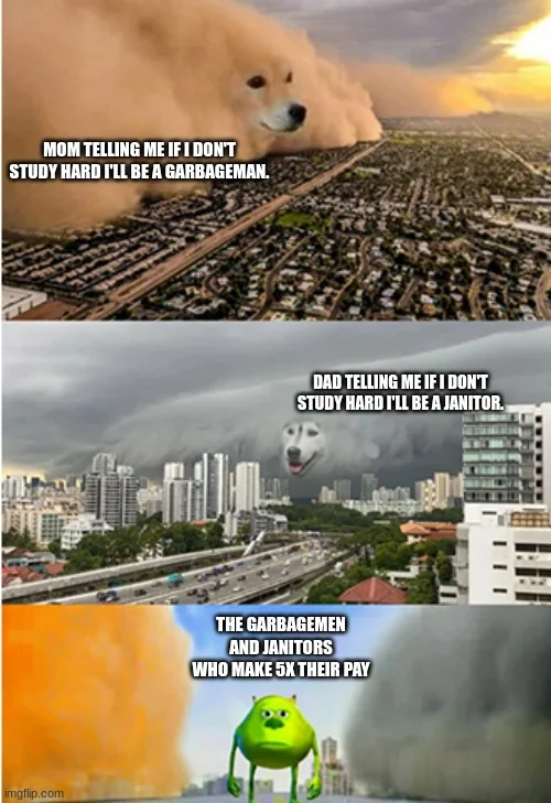 the importance of studying was greatly exaggerated. | Scrolller