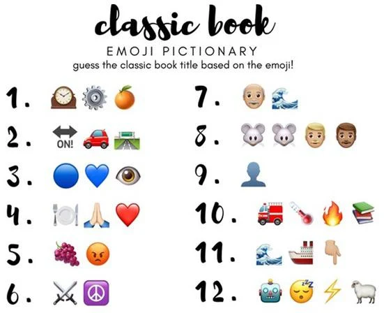 Emoji book titles | Scrolller