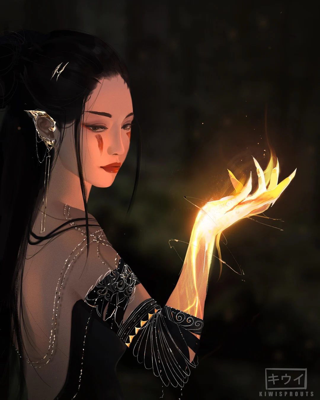 fire goddess,me,procreate,2022 | Scrolller