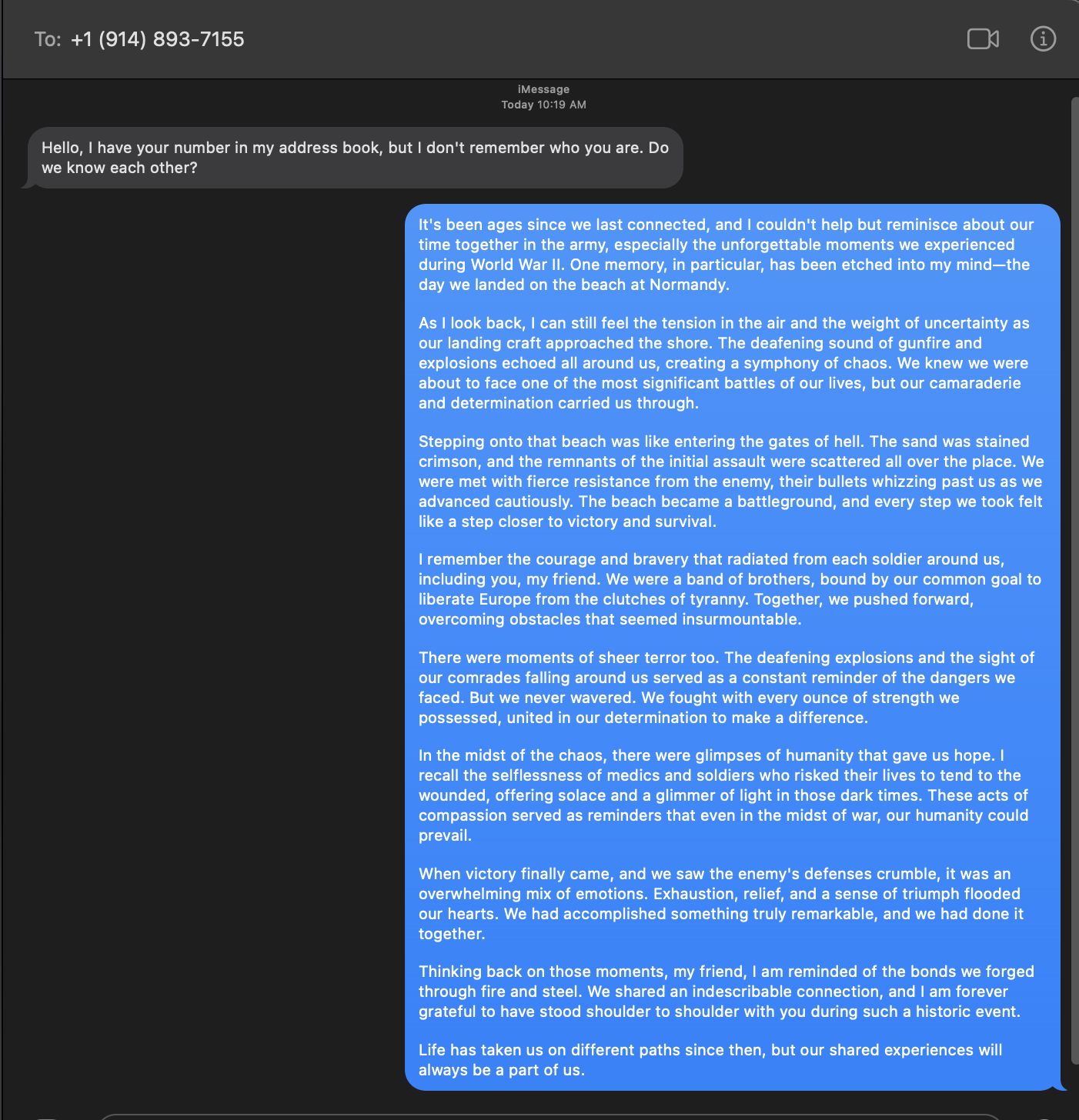 ChatGPT makes answering scan texts fun! | Scrolller