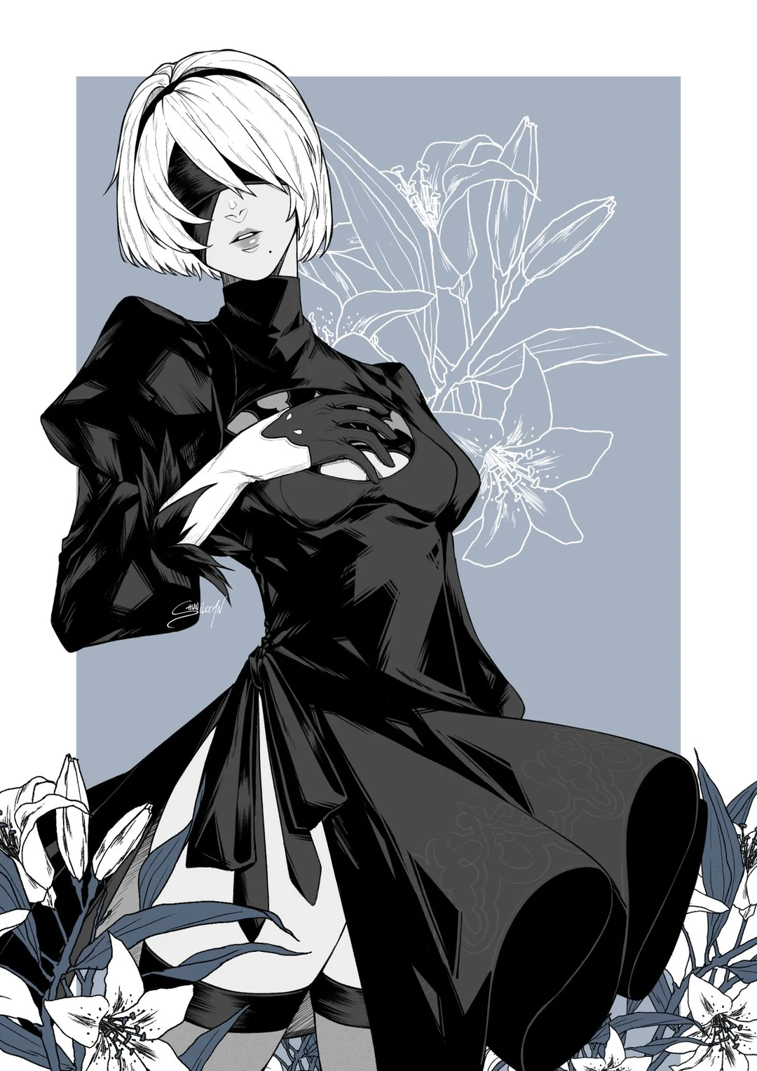 YoRHa 2B (art by @shunileemn) | Scrolller