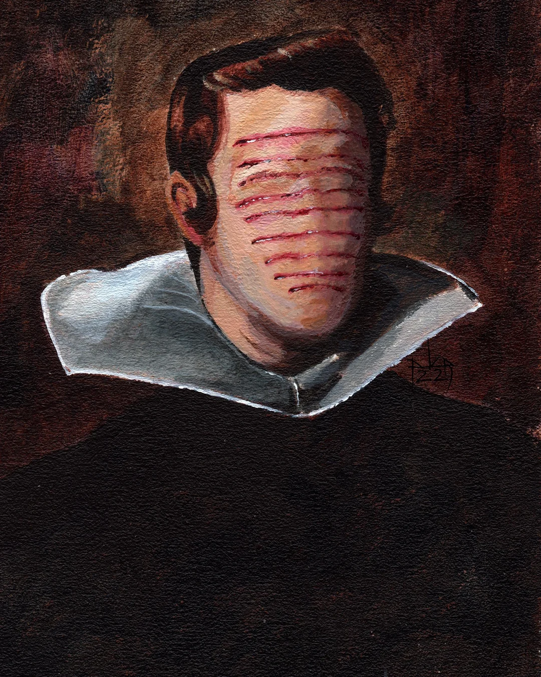 Self. [OC] Acrylic on Board. | Scrolller