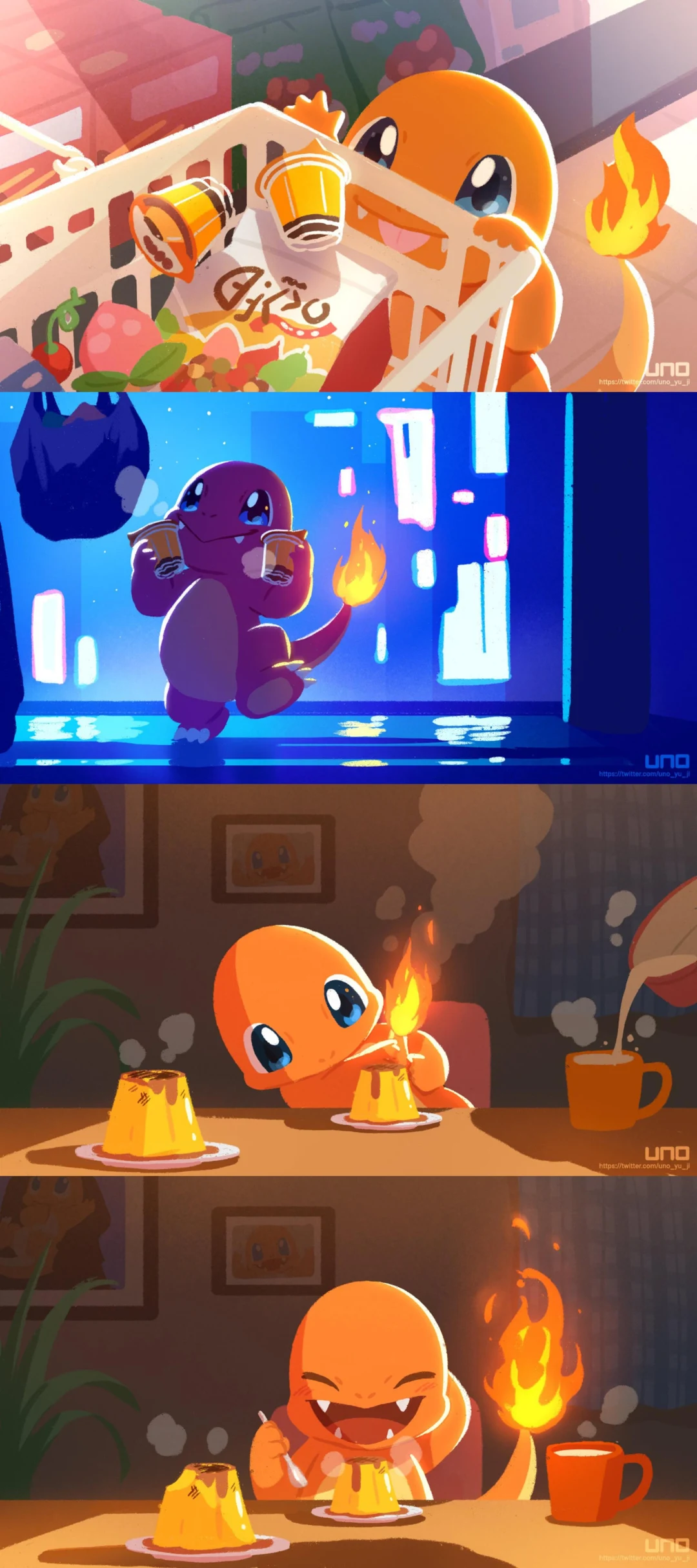 Charmander by @uno_yu_ji | Scrolller