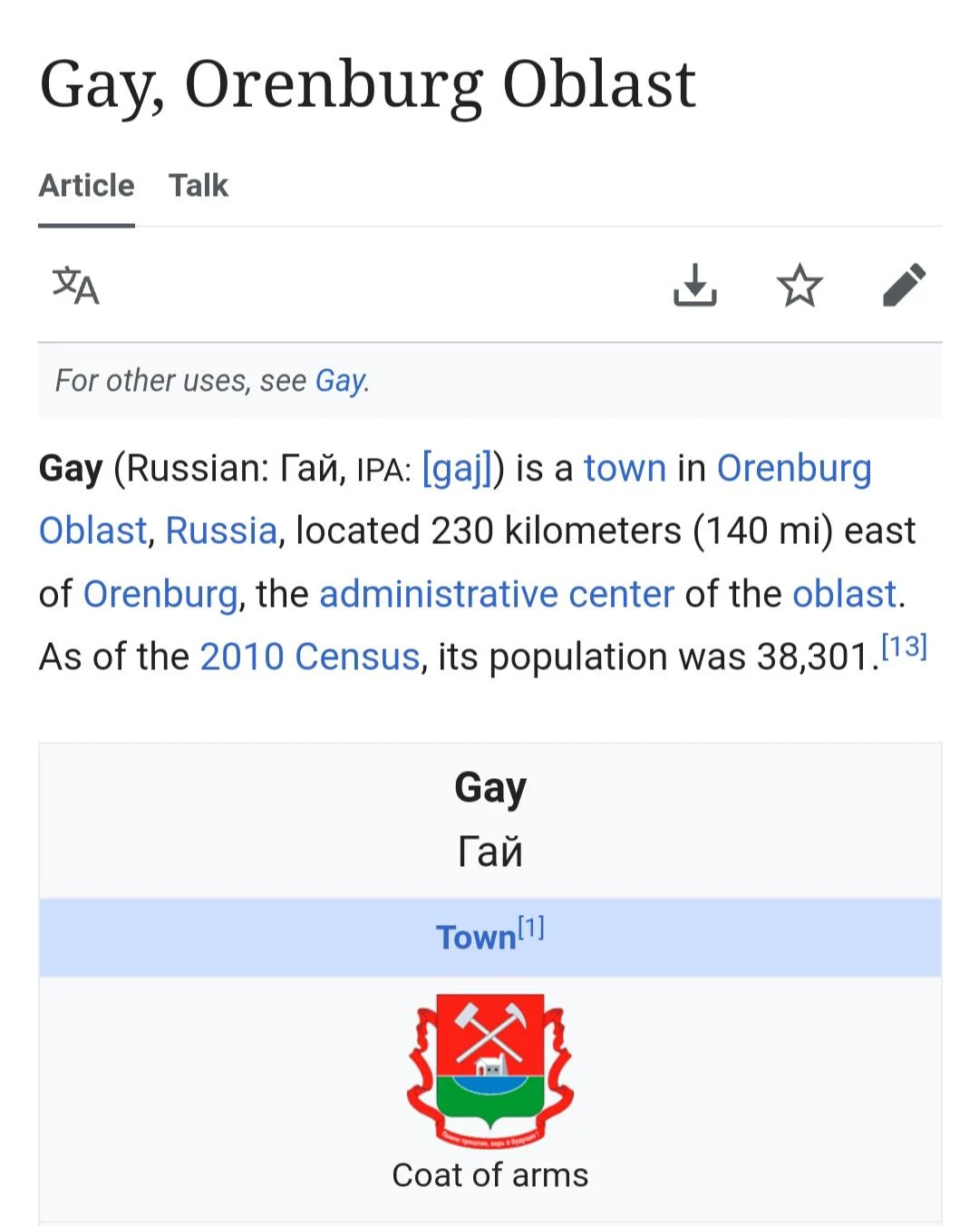 Ah yes, the town of Gay | Scrolller