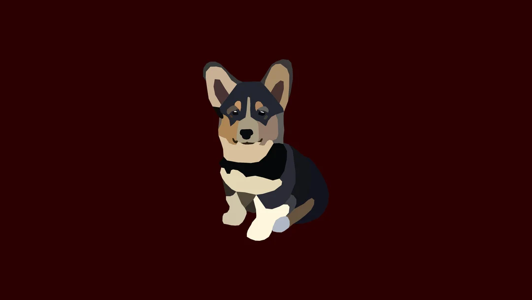 Low Poly Corgi Puppy [3840x2160] | Scrolller