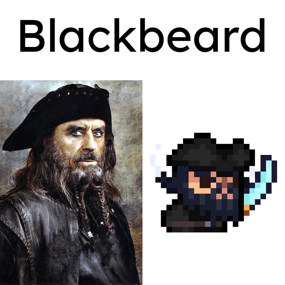 Do you like the Blackbeard I've made for my game (Guild of Rogues)? | Scrolller