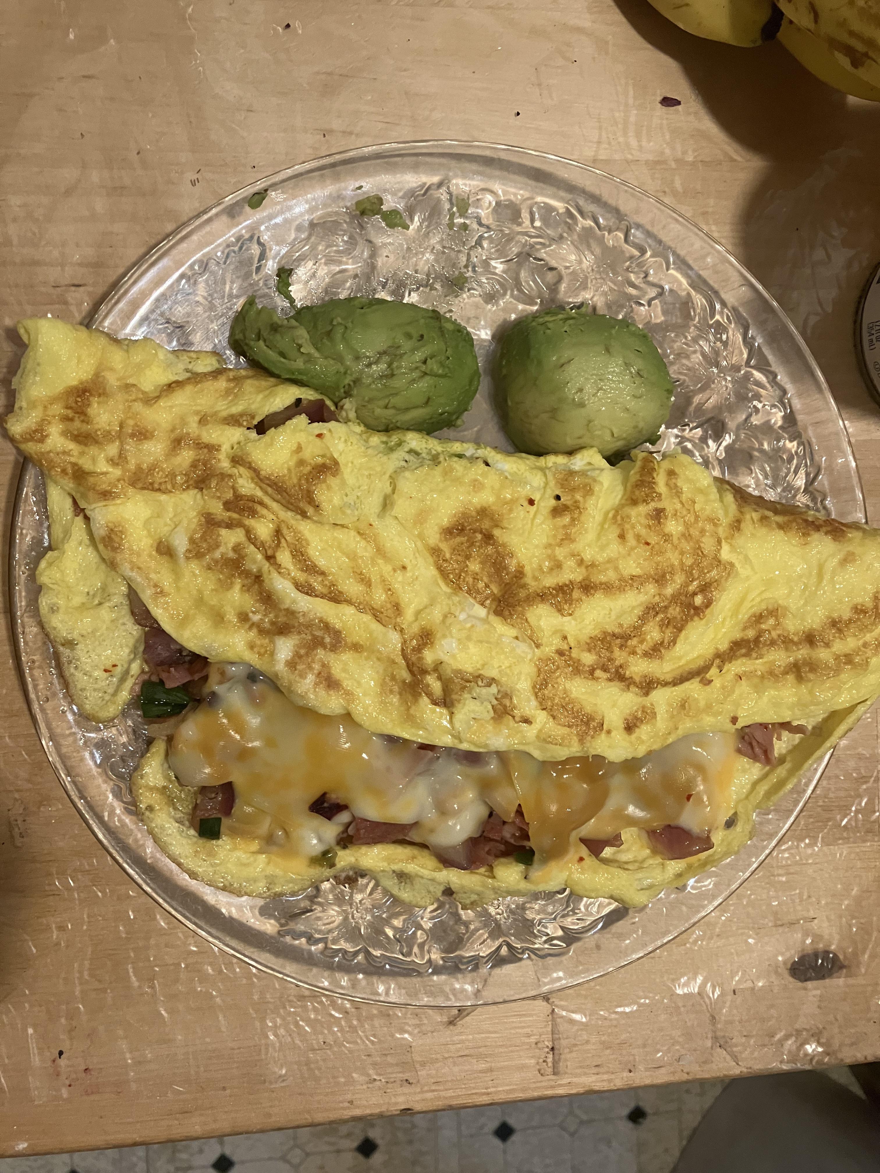 Monster omelette (I accidentally flipped it twice) | Scrolller