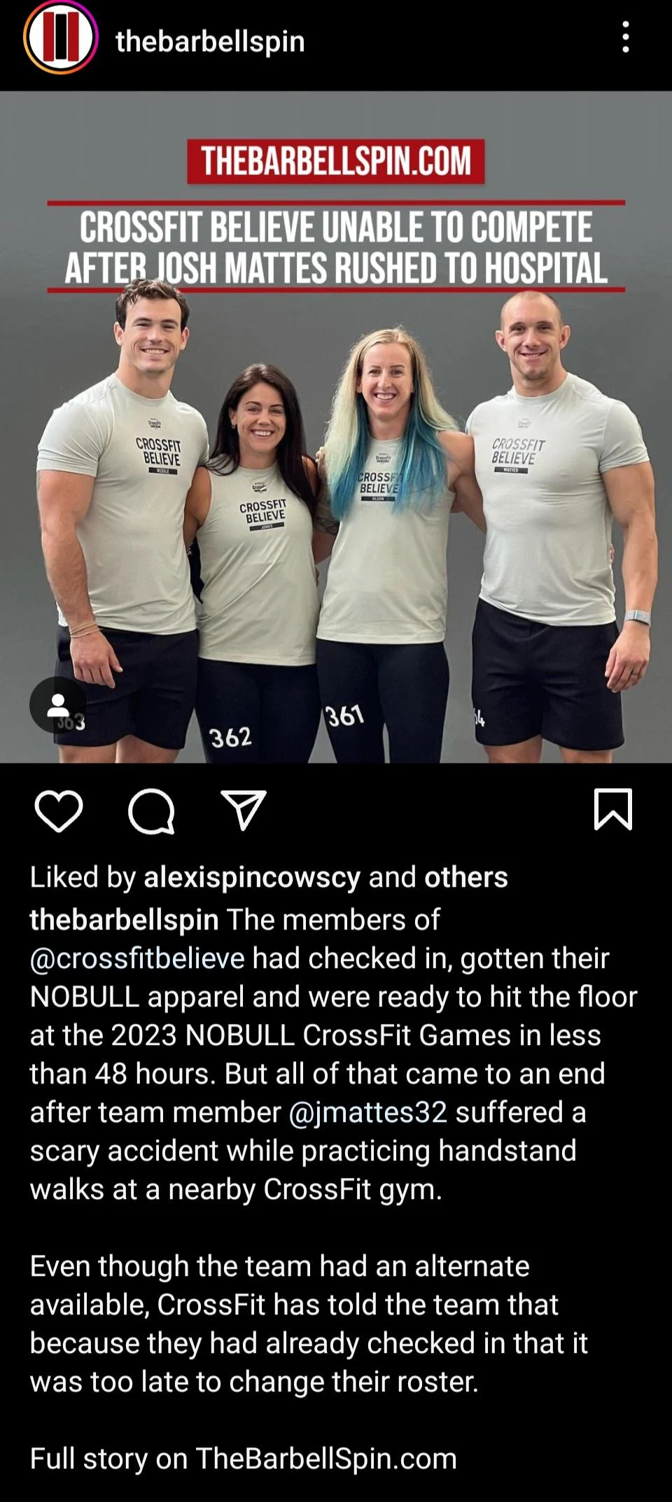Crossfit Believe unable to complete | Scrolller