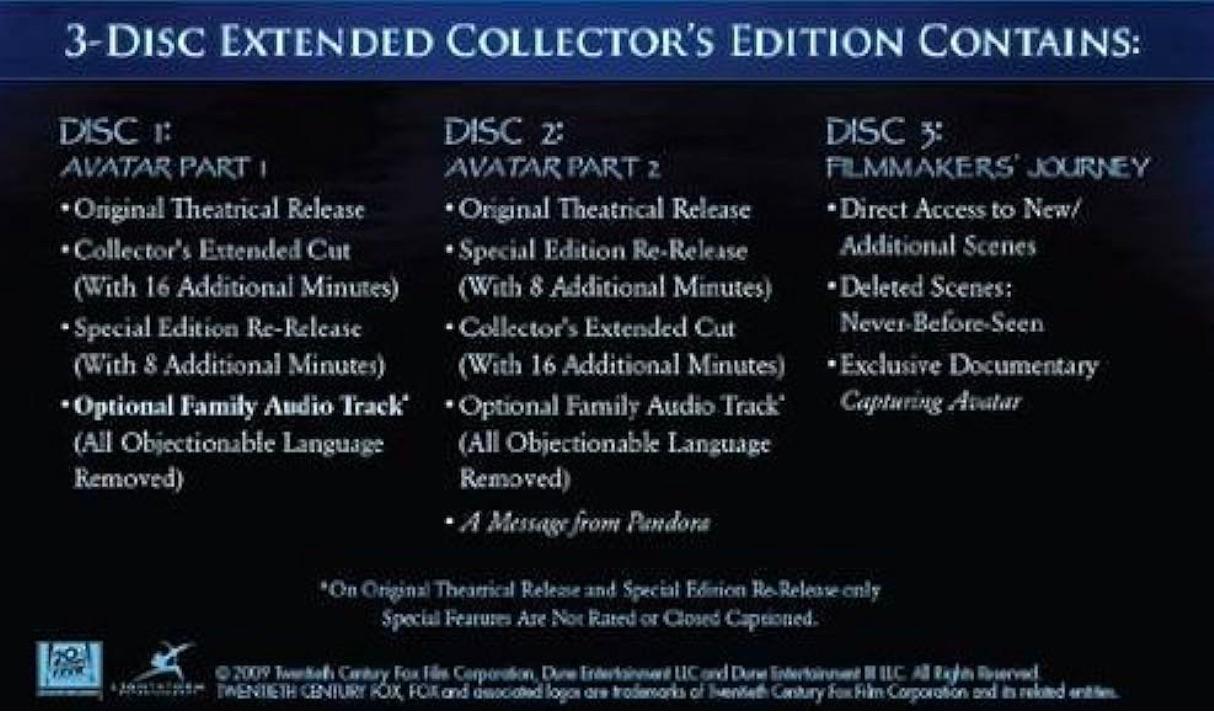 Avatar collectors edition dvd | Scrolller