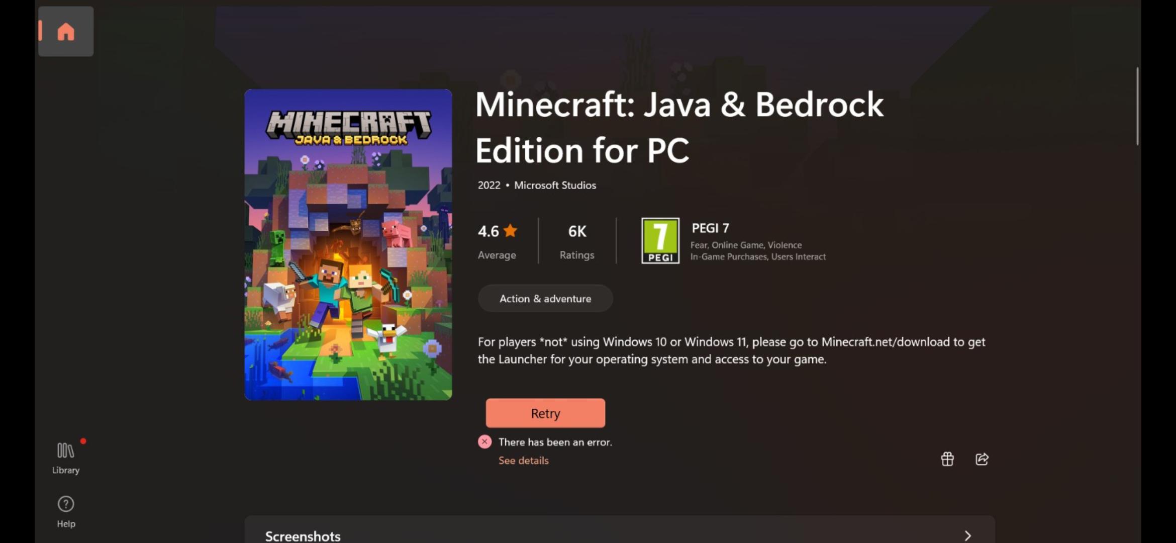 Anyone know how to fix this error in Microsoft store? | Scrolller
