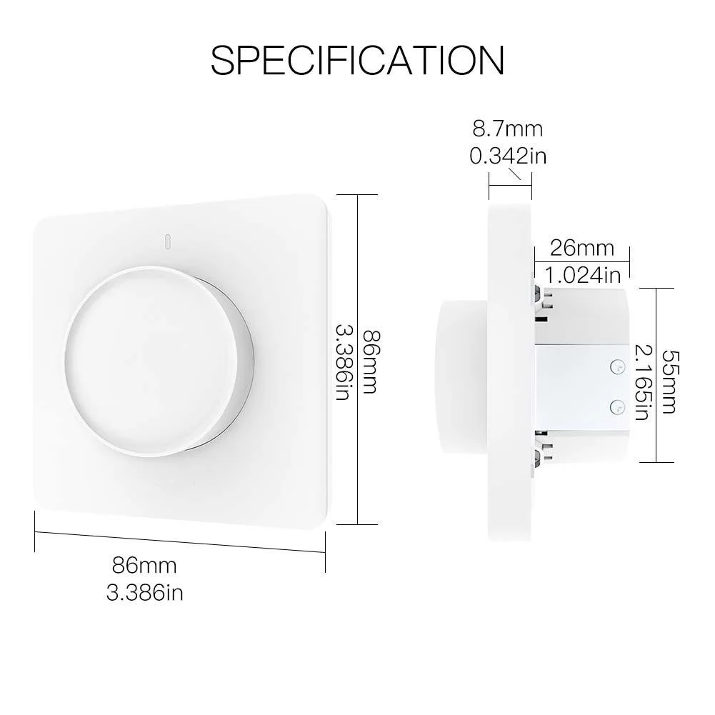Custom dual plate cover for the rotary dimmer switches? | Scrolller
