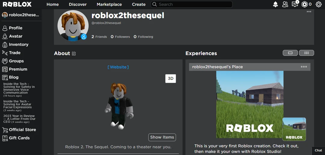 I am the proud owner of this Roblox account | Scrolller
