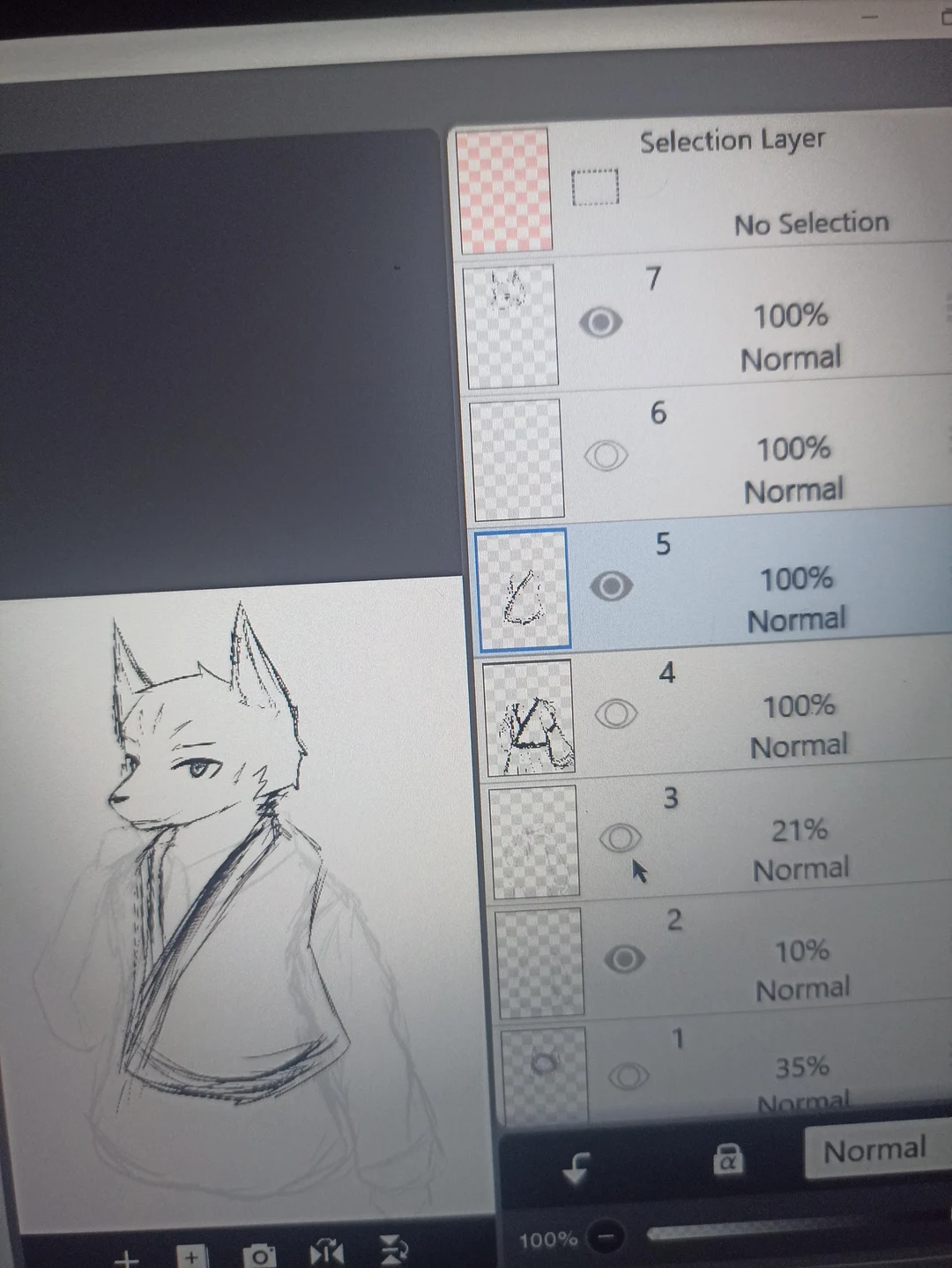 Does anyone has any reference image of fox wearing kimono in this kinda angle? I've been ...