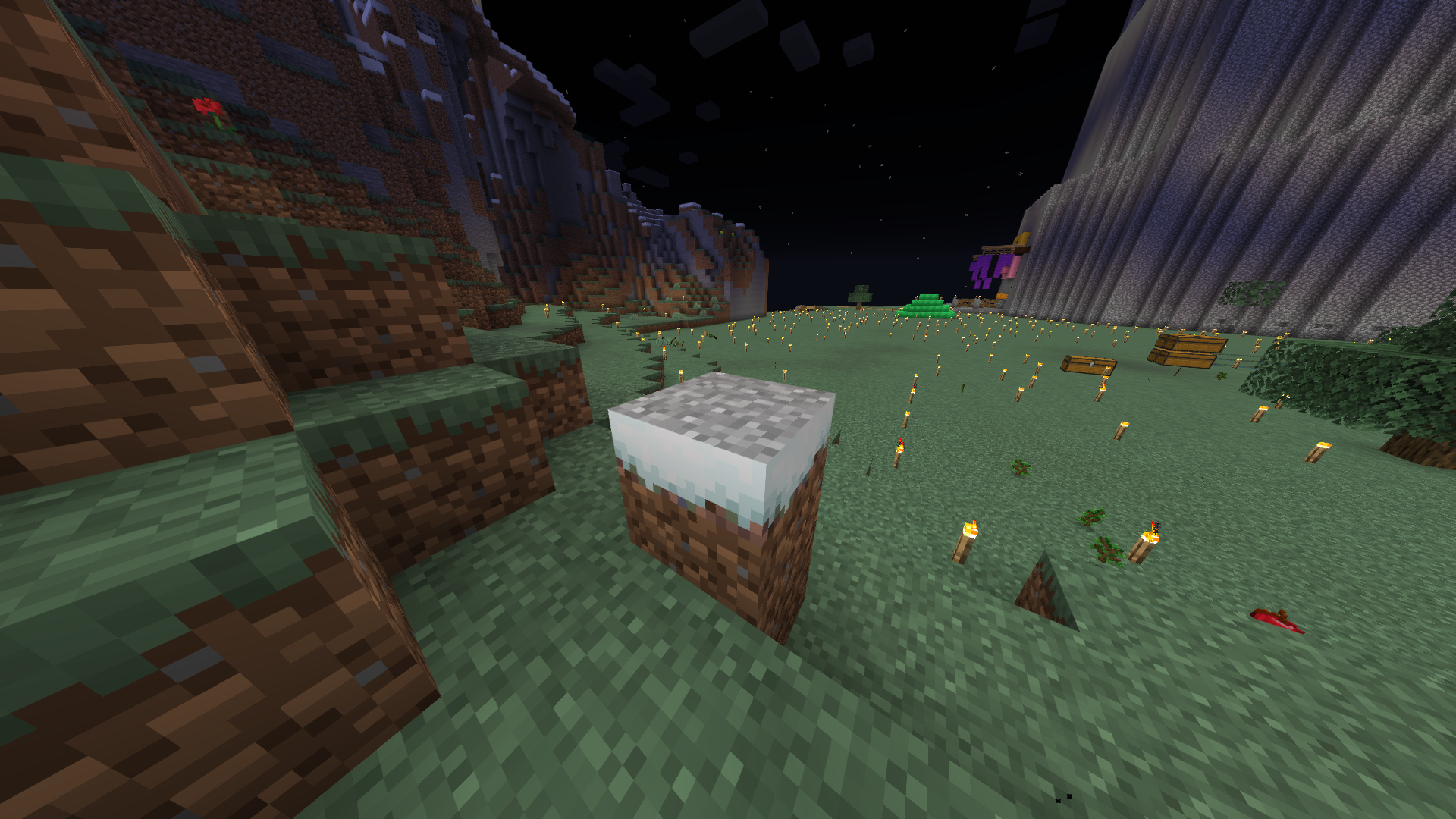 Keep on finding these glitched snow blocks around my world. any explanation? | Scrolller