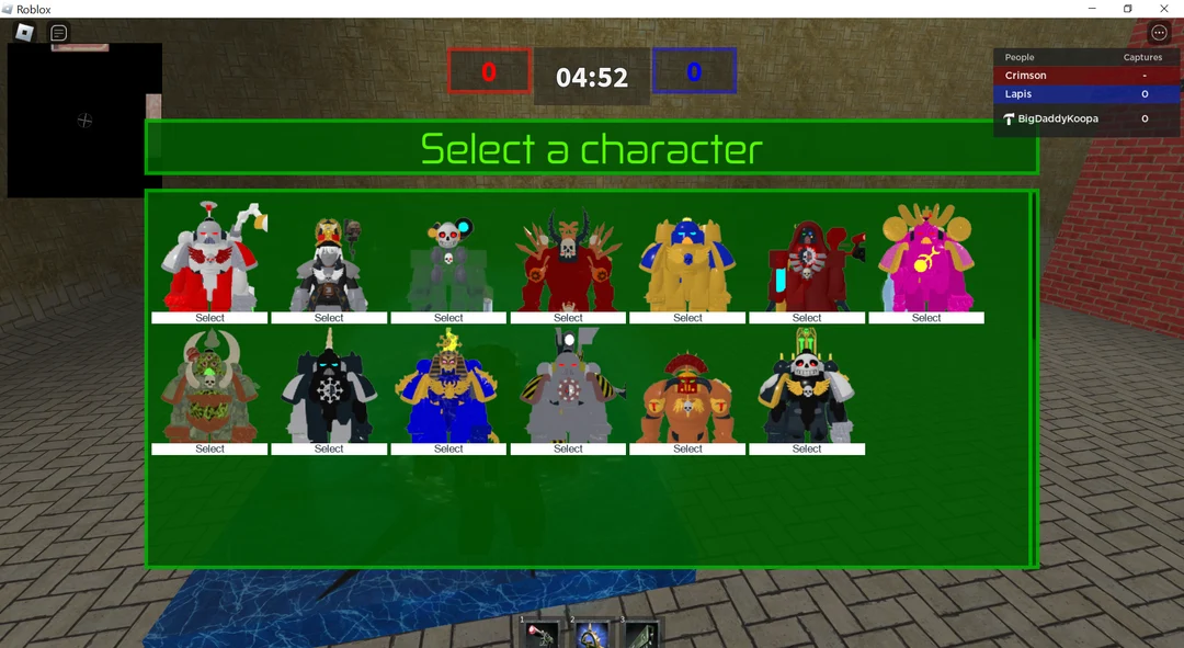 Character select for a kids game I'm working on. | Scrolller