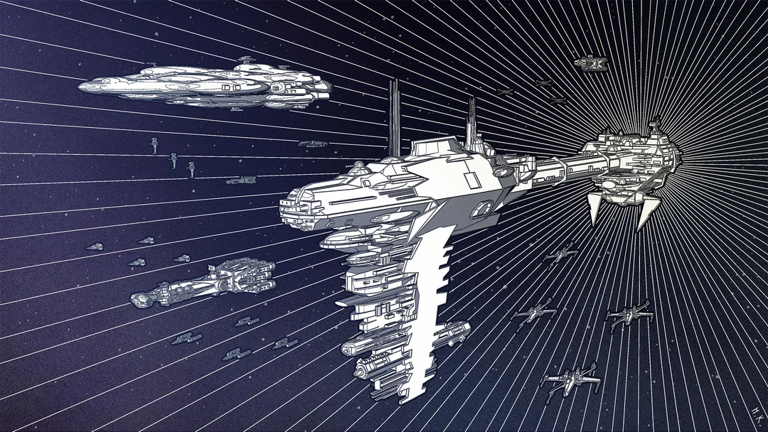 Rebel Alliance Fleet, art by me | Scrolller