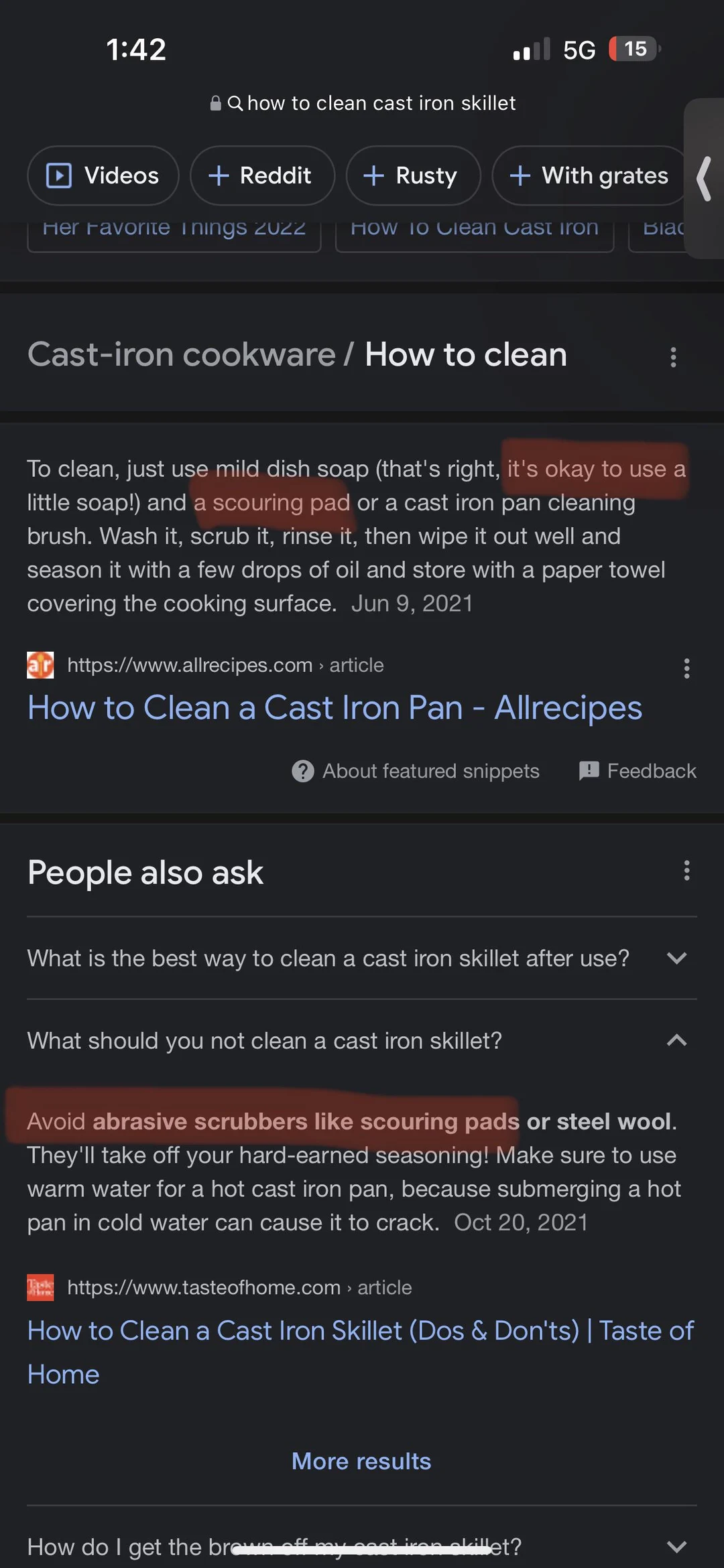 How to clean cast iron? | Scrolller
