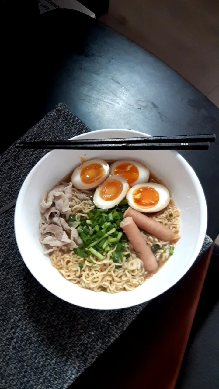 Miso ramen with ni-tamago omori that i made | Scrolller