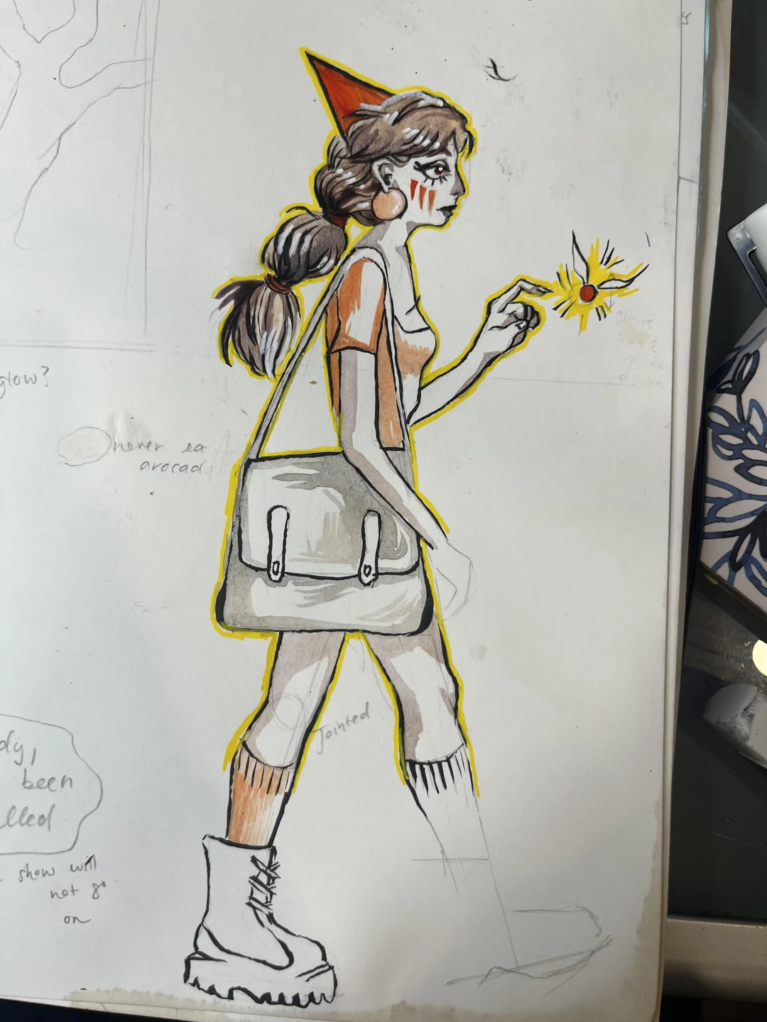 Apathetic Witch, Me, Ink and Posca Marker, 2022 | Scrolller