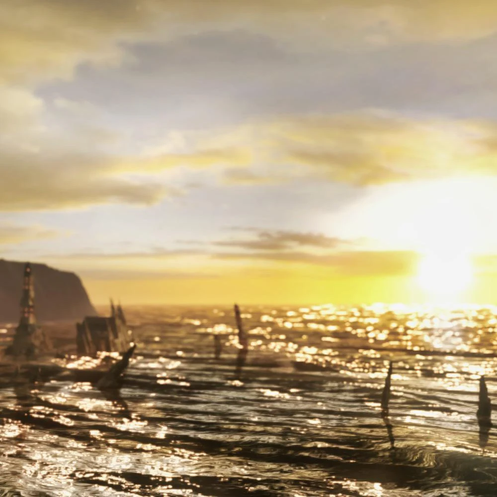 Sunset and ruins | Scrolller