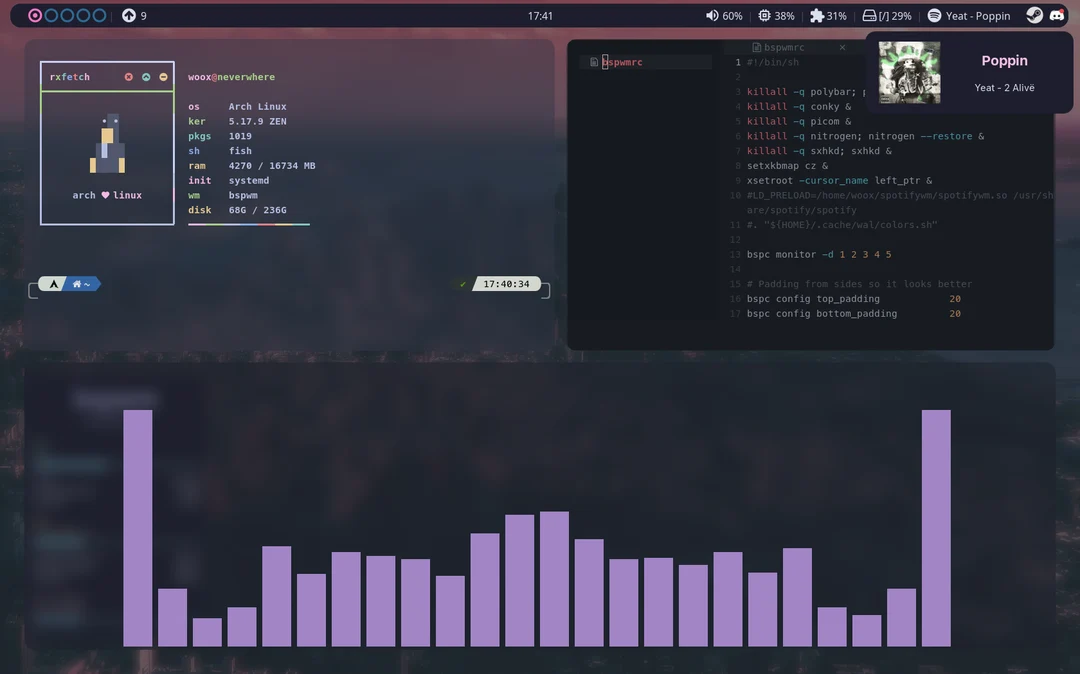 [bspwm] catppuccin supremacy! | Scrolller